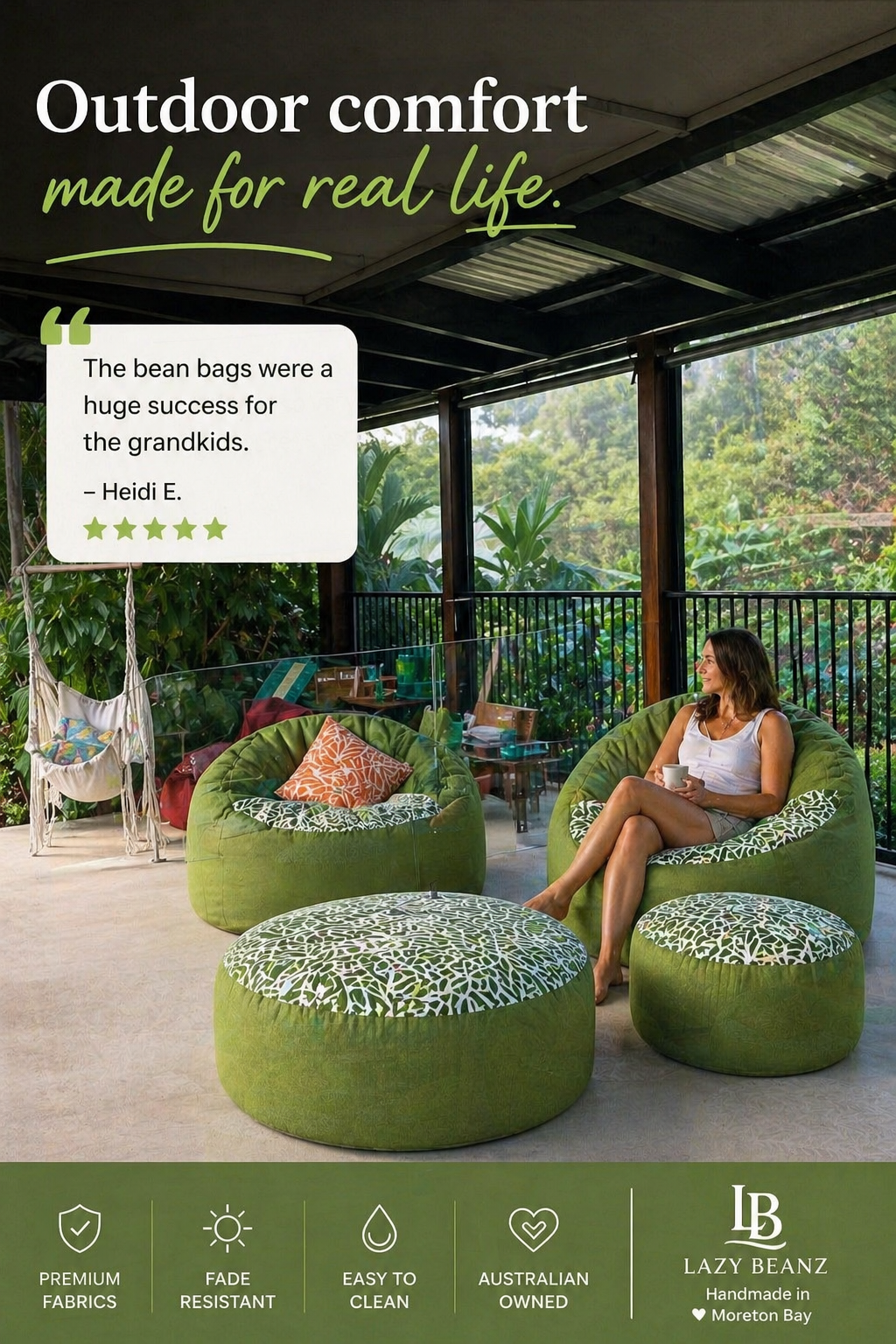 Lazy Beanz – Australian Made Premium Outdoor Bean Bags